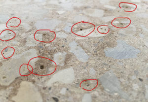 Filling Pinholes? - No Problem with Substrate Technology Inc. Grout ...